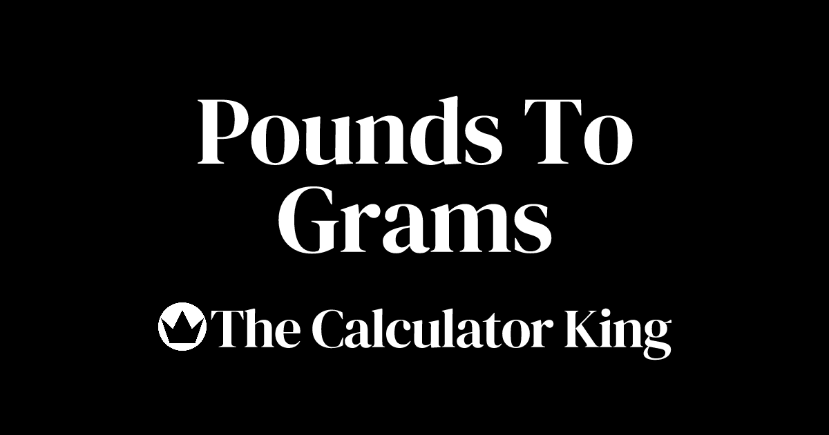 Convert Pounds to Grams (lb to g) | Examples & Steps